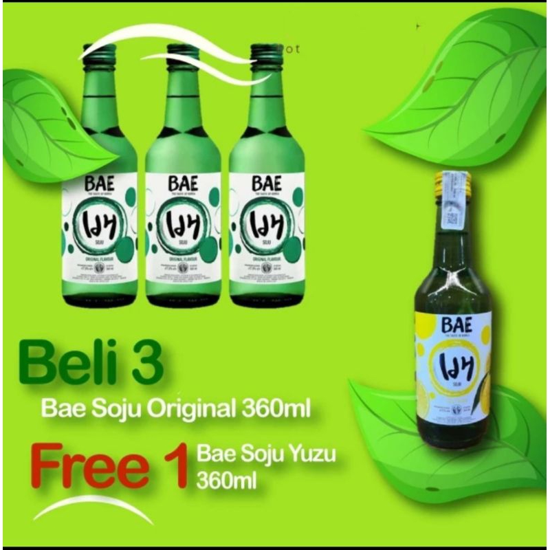 Jual Soju Bae Original 360ml Beli 3 Gratis 1 | Shopee Indonesia