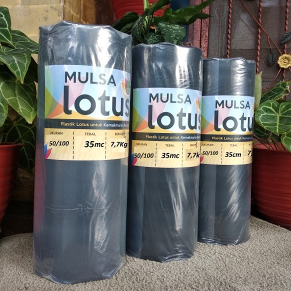 Jual mulsa plastik mulsa hitam perak 1 rol roll lebar 100 cm panjang ...