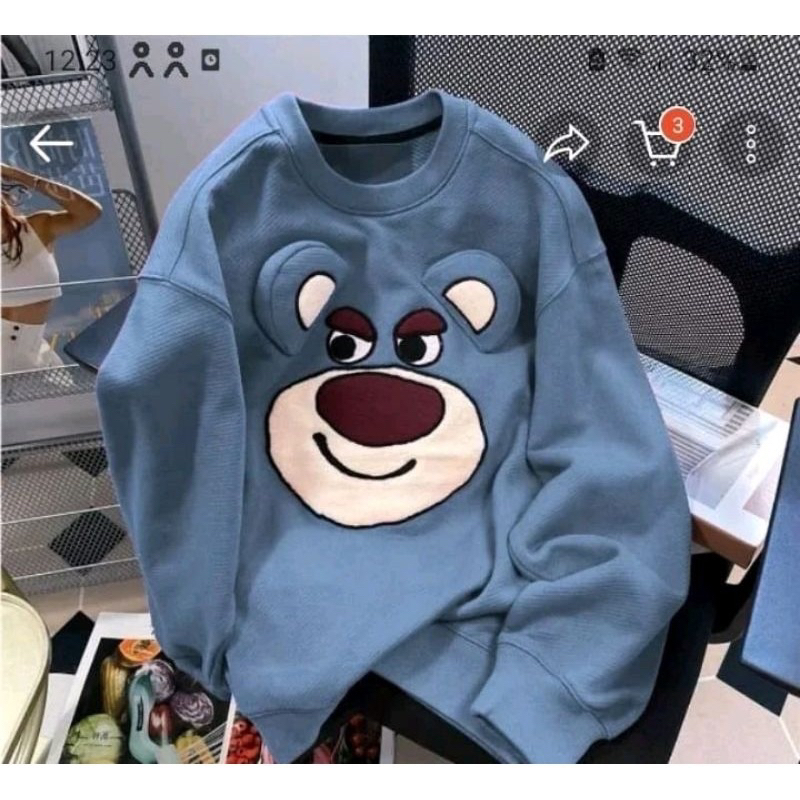 Jual Baju Sweater Ear Lotso Atasan Lengan Panjang Jumper Sweater ...