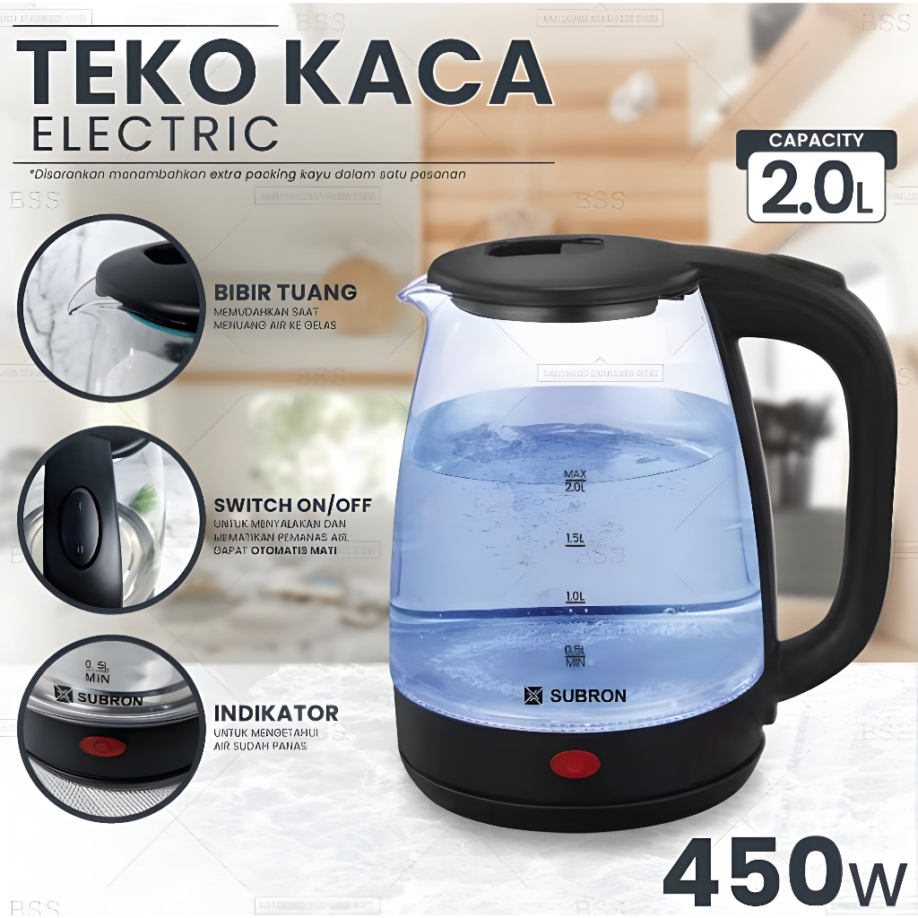 Jual Teko Termos Listrik 2 liter - Electric Kettle SBR 2 liter | Shopee ...