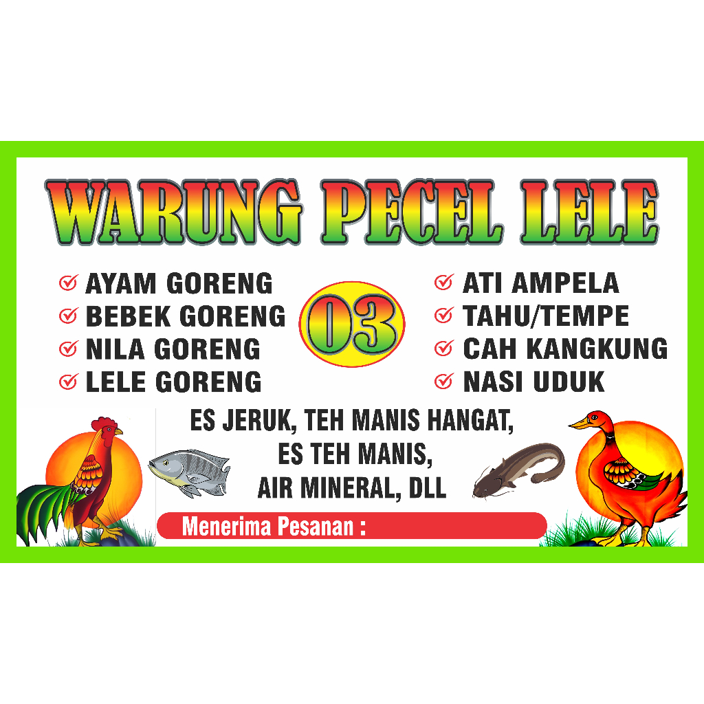 Jual Spanduk / Banner Pecel Lele Warung Pecel | Shopee Indonesia