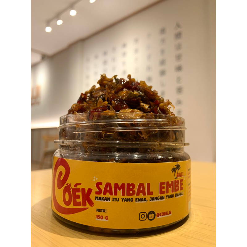 Jual Coék SAMBAL EMBE BALI TERMURAH! Pedas, gurih, HALAL! | Shopee ...