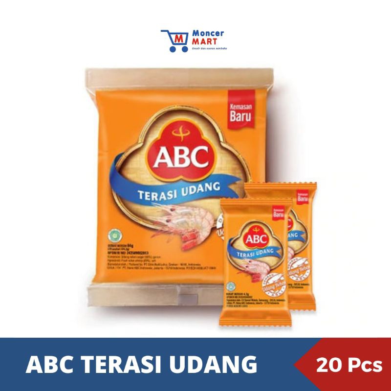 Jual Terasi ABC | Terasi Udang Pack Isi 20 Pcs (84 g) | Shopee Indonesia