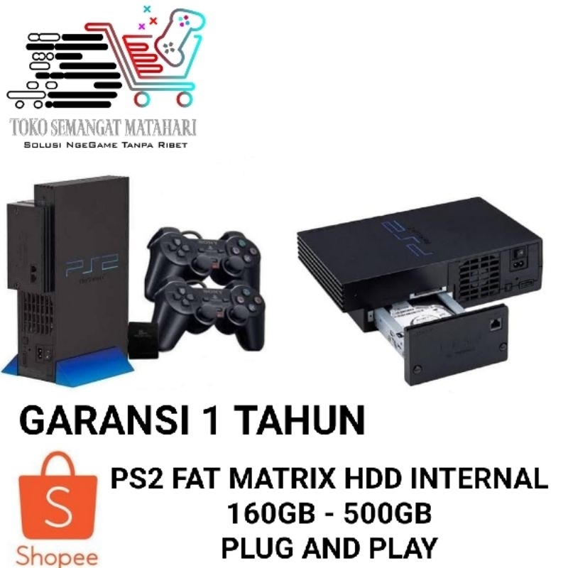 Jual Ps2 Fat Matrix Hardisk Internal 500GB | Shopee Indonesia