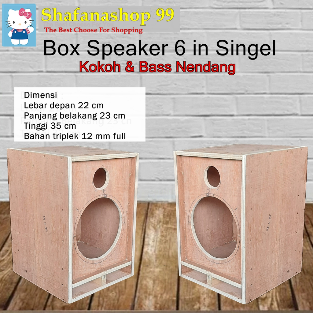 Jual Box Speaker 6 inchi Single, Box salon audio musik 6 inchil, Two ...