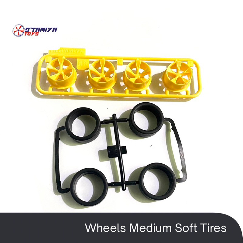 Jual Tamiya Original Wheel Set Velg Wide 5 Spoke Ban Tamiya Medium Soft ...
