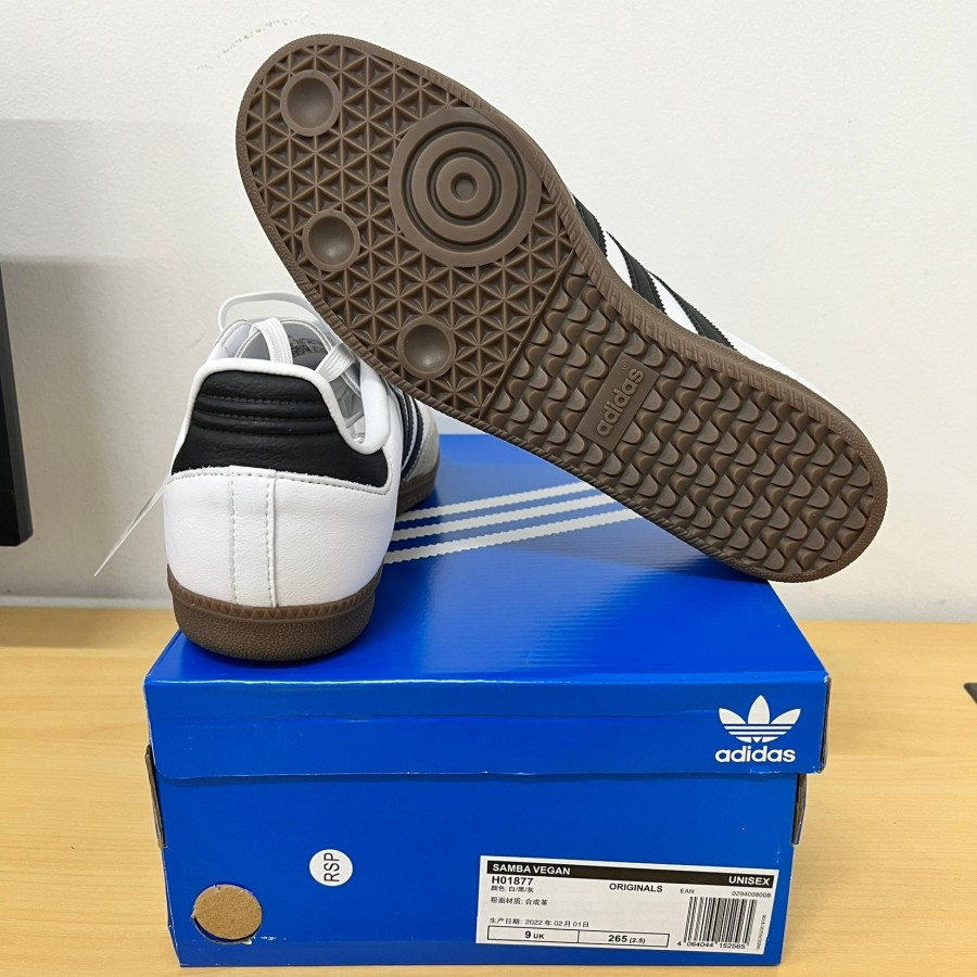 Jual Sepatu Adidas Samba OG Cloud White Core Black Authentic Sol Gum ...