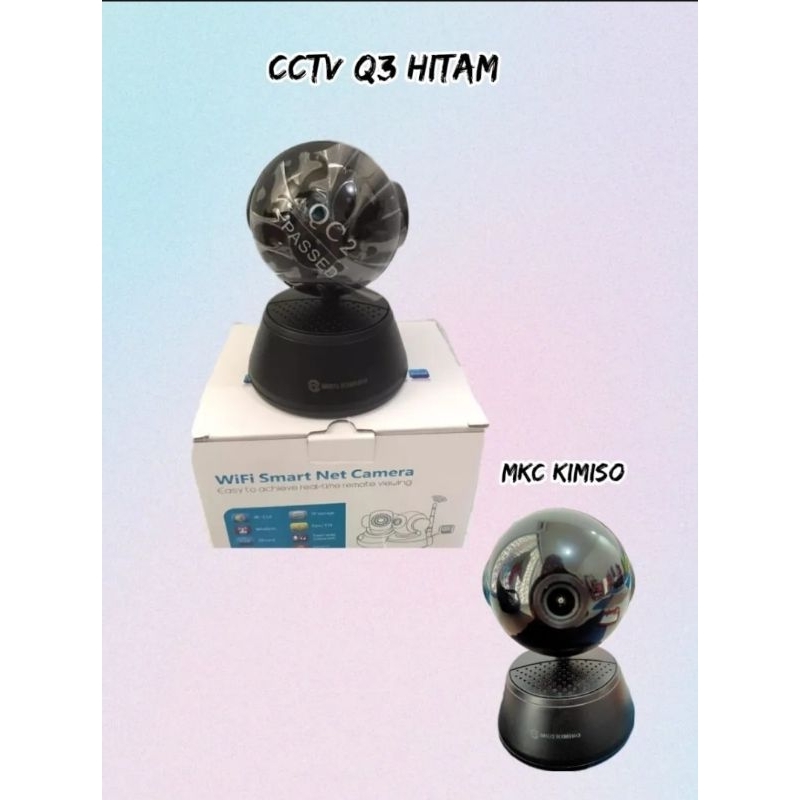 Jual IP Camera CCTV WIFI Indoor 720P 1080HD V380 Pro Q3 HITAM | Shopee ...
