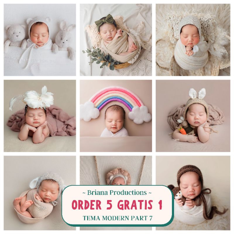 Jual Jasa Edit Foto Bayi Newborn Ala Studio Express Kilat Perempuan ...