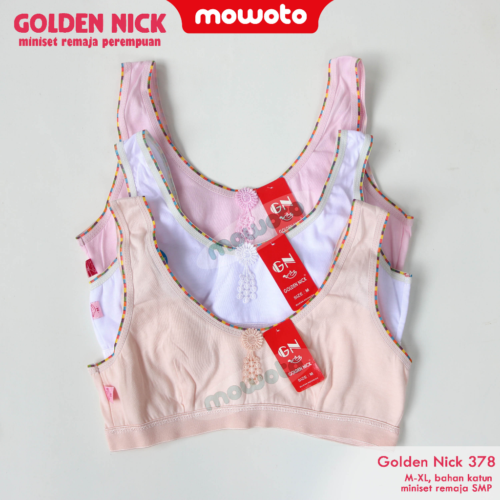 Jual Miniset Golden Nick 378 List / Miniset GN Sa378 Anak Perempuan List Kait Belakang - Mowoto ...