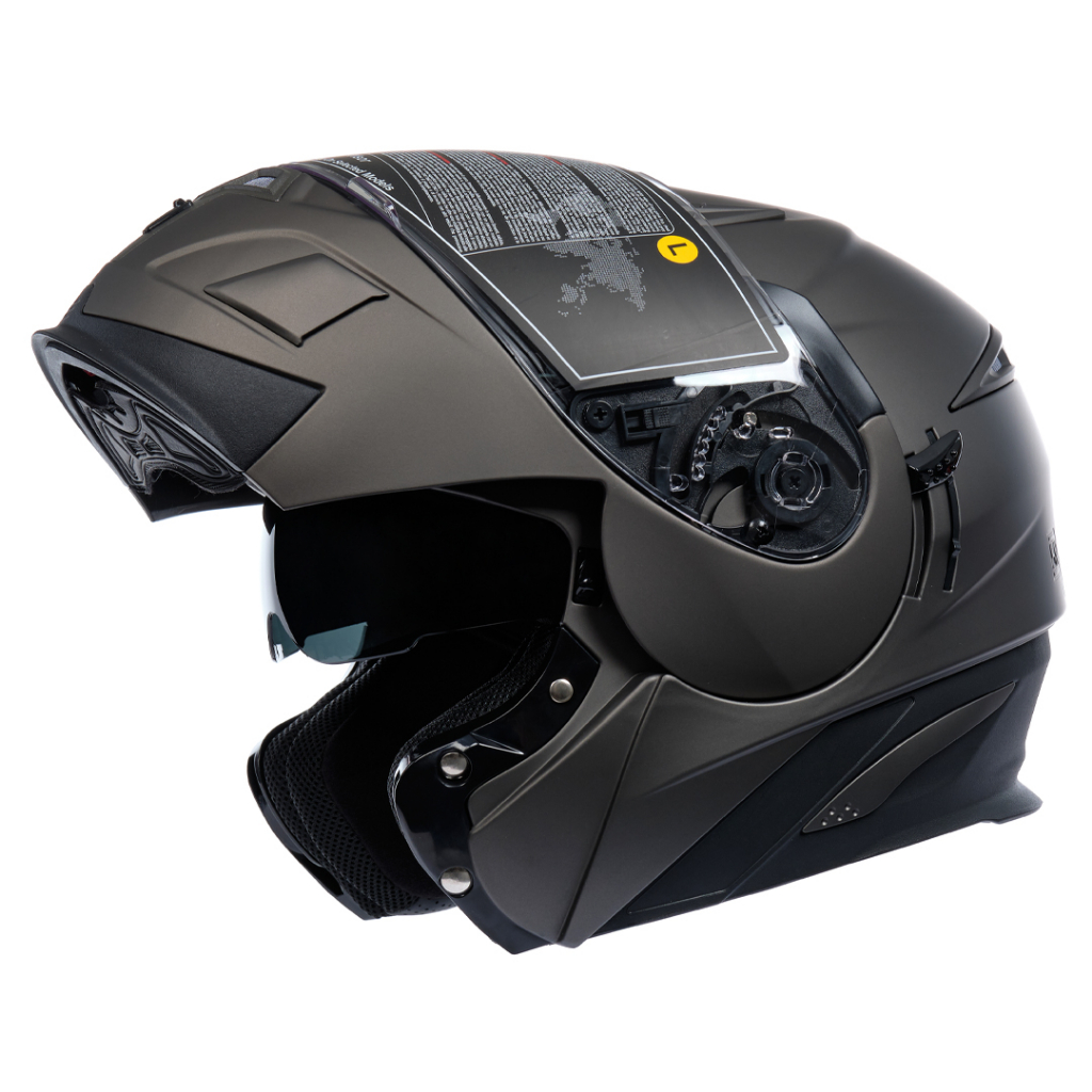 Jual ZEUS ZS 3020 FDSIL DOFF MODULAR FLIP UP DOUBLE VISOR | Shopee ...
