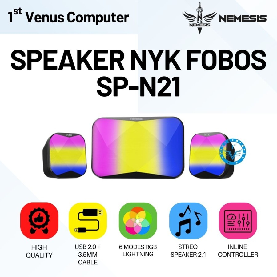 Jual NYK SPEAKER GAMING FOBOS SP-N21/SPK12-NYK/NYK FOBOS SPN-21/SPEAKER ...