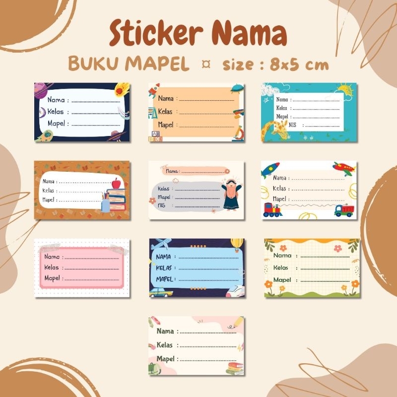 Jual Sticker Mapel Sekolah Lucu | MURAH | Anak SD, SMP, SMA | Shopee ...