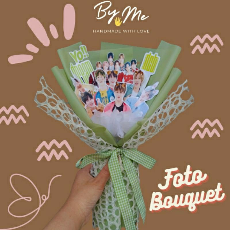 Jual Custom Foto Bouquet / Bouquet Foto / Bouquet poto photo / Custom ...