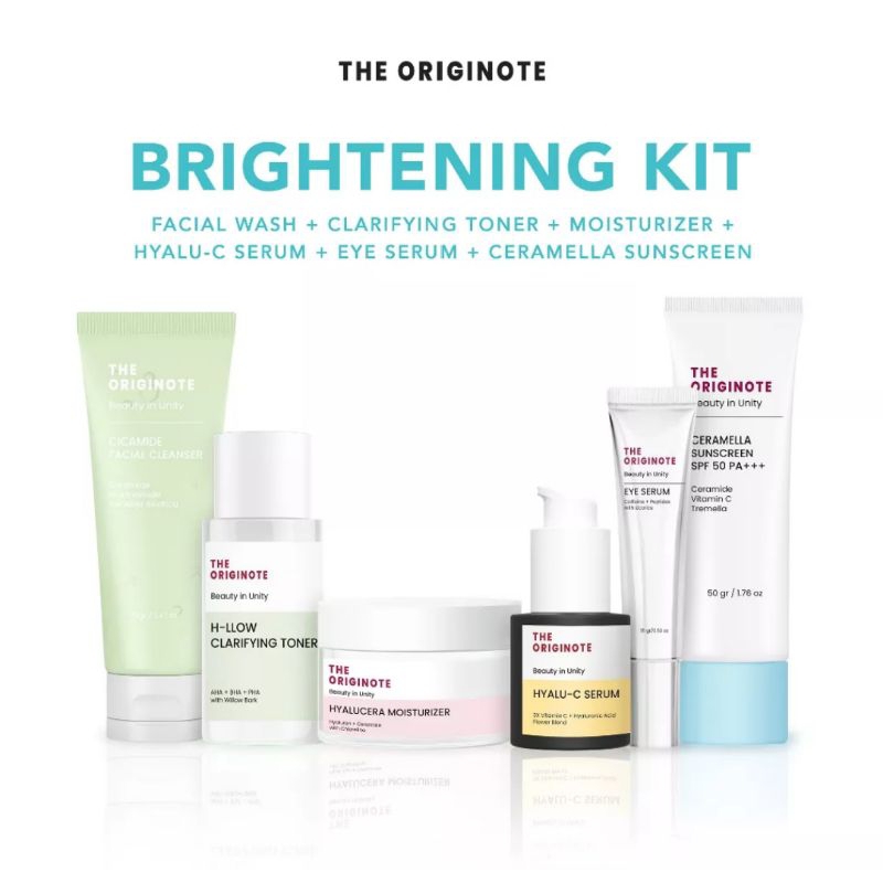 Jual The Originote Bundle 6pcs BRIGHTENING KIT | Shopee Indonesia