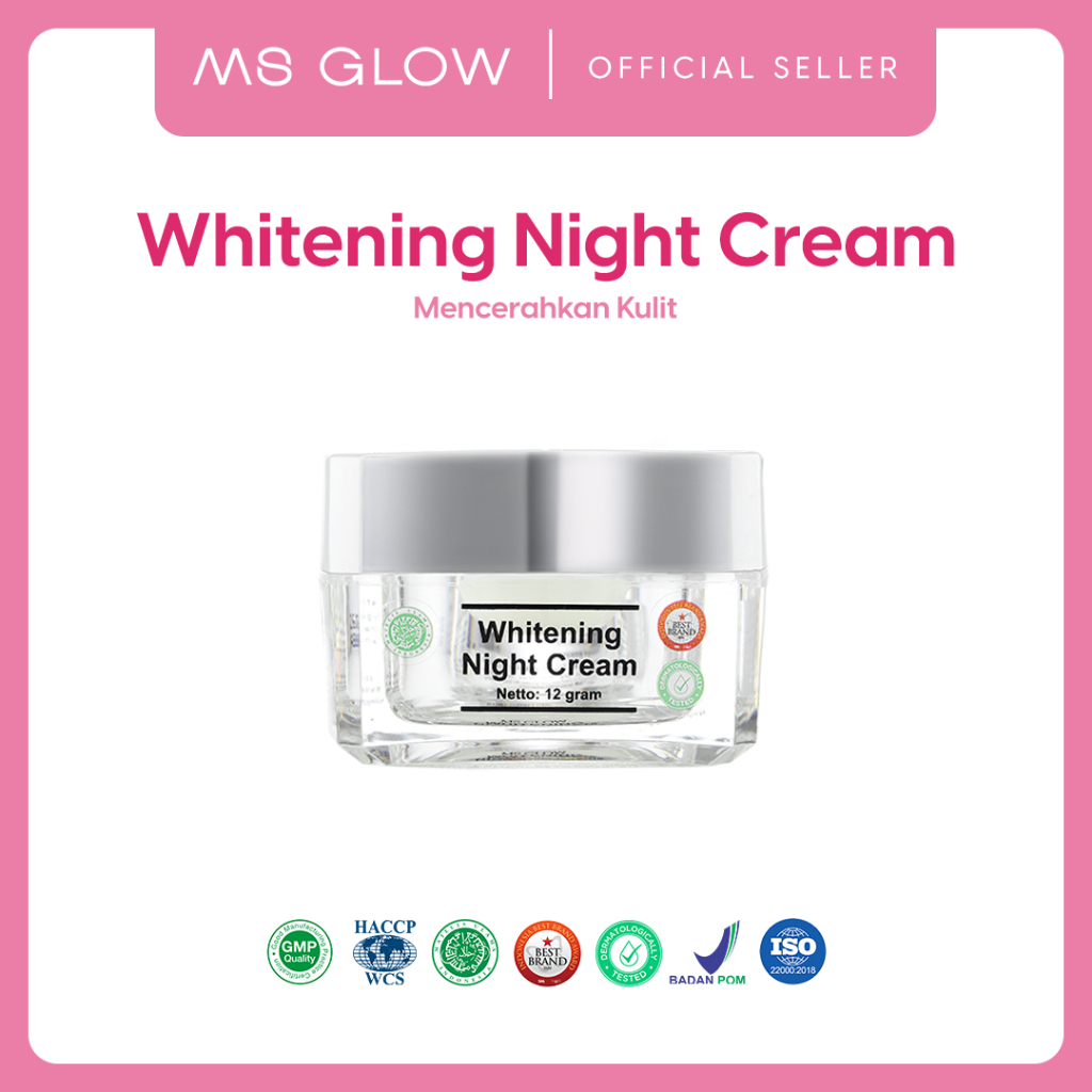 Jual Whitening Night Cream Ms Glow | Shopee Indonesia