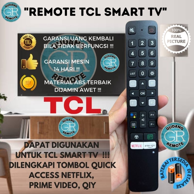 Jual Remote remot TV TCL Smart TV high quality | Shopee Indonesia