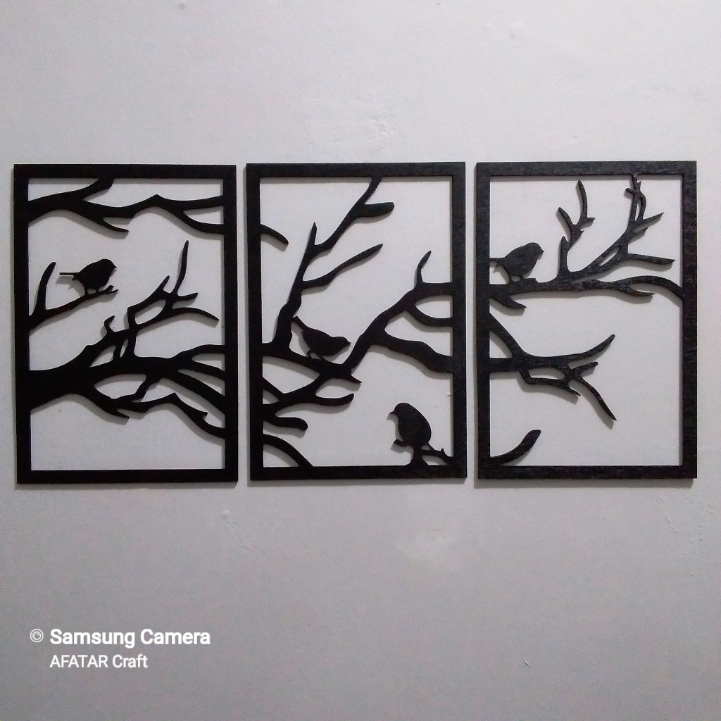 Jual Hiasan Dinding 3D Burung Ranting | Hiasan Dinding Kayu | Shopee ...