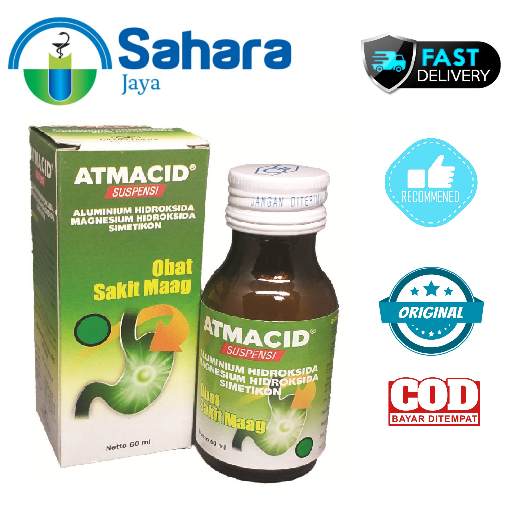 Jual [SJ] Atmacid Sirup 60 ml / ATMACID SUSPENSI 60 ML / ATMACID SYRUP ...