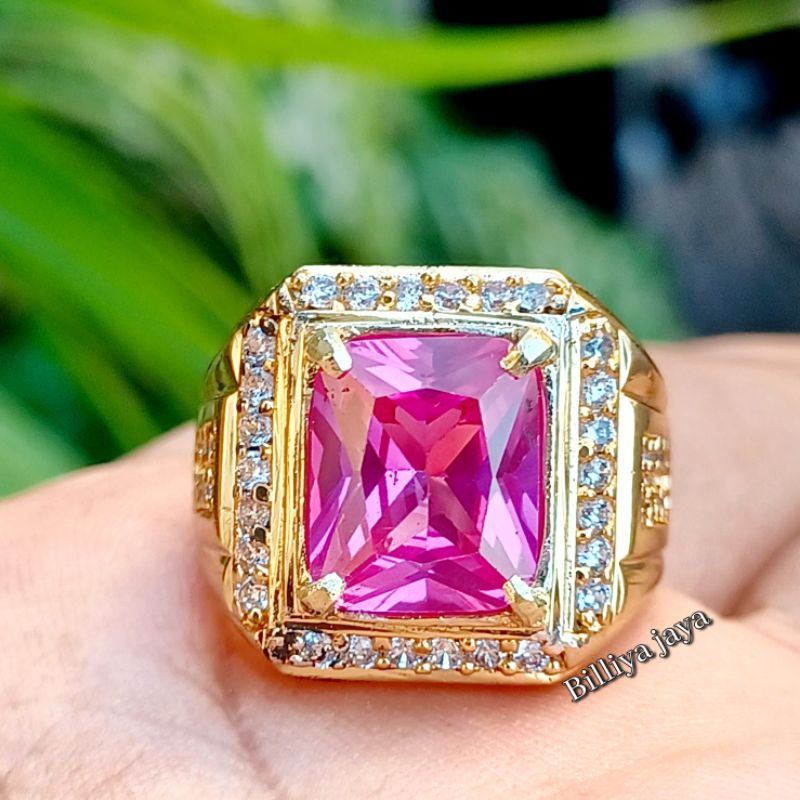 Jual CINCIN BATU MERAH SIAM ROSE ASLI BANGKOK | Shopee Indonesia