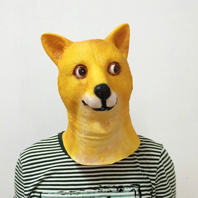 Jual topeng anjing kuning bahan latex | Shopee Indonesia