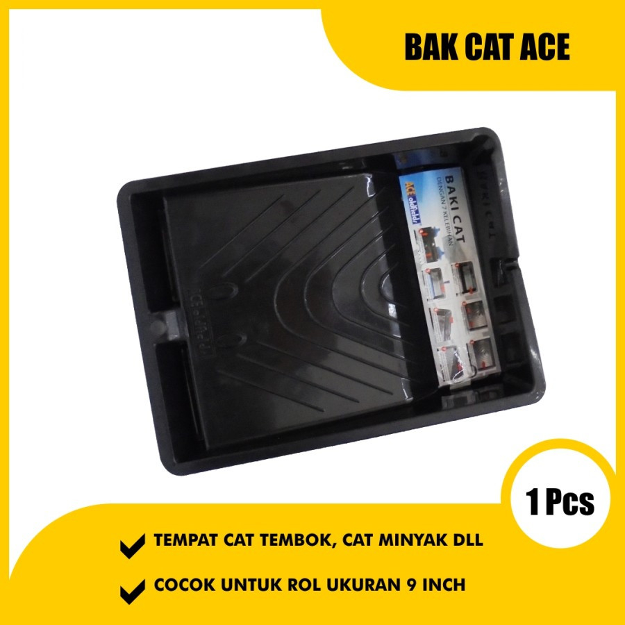 Jual ACE OLDFIELDS Bak/Baki Cat Hitam 230mm | Shopee Indonesia