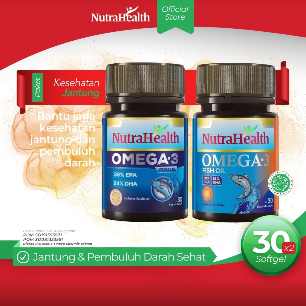 Jual NutraHealth Omega 3 18% EPA 12% DHA & NutraHealth Omega 3 36% EPA 24% DHA Isi 30's Bantu ...