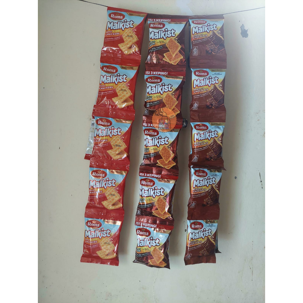 Jual ( Satuan )ROMA MALKIST GULA, ABON, COKELAT RENCENGAN (+Free Gift ...