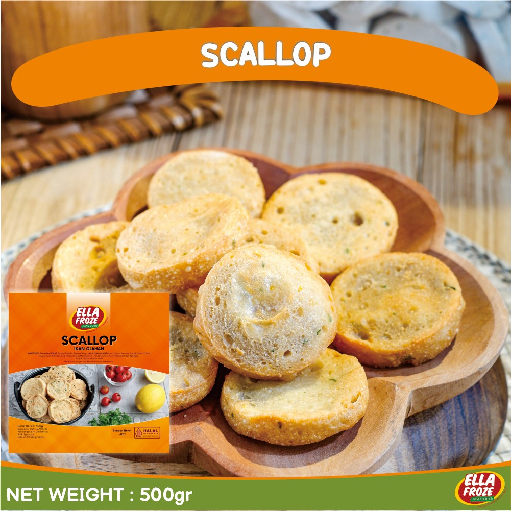 Jual Scallop Ikan Ellafroze 500 Gr | Shopee Indonesia