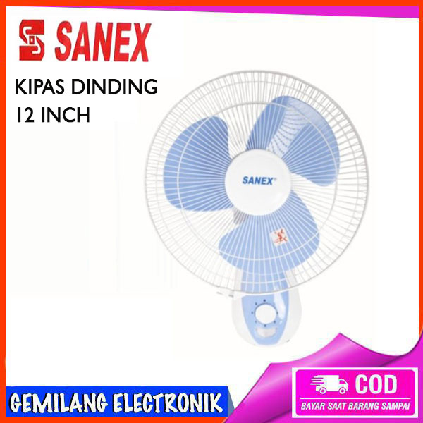 Jual Sanex Kipas Angin Dinding FW-1280 12 Inch"/ Wall Fan Sanex 12 Inch ...