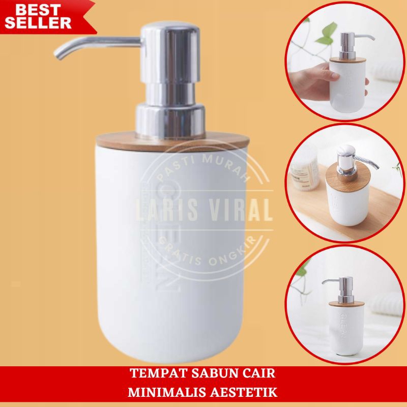 Jual Tempat Sabun Cair Minimalis Aestetik Bambu Ramah Lingkungan Liquid ...