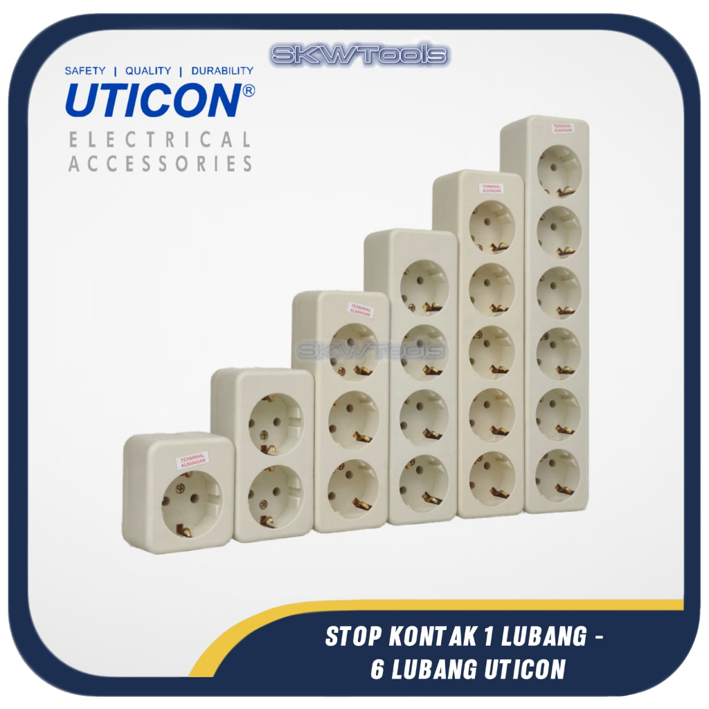Jual Stop Kontak UTICON 1 2 3 4 5 Lubang / Terminal Kuningan / Colokan Murah Bagus | Shopee ...