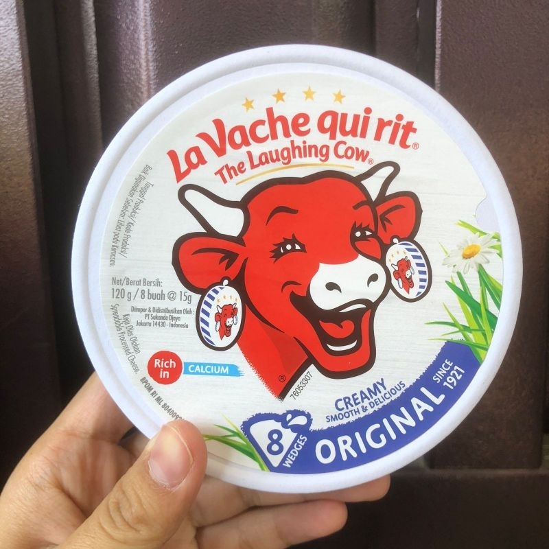Jual The Laughing Cow Keju La Vache Qui Rit Creamy Cheese Bulat 8 ...