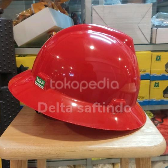 Jual Helm Safety Msa Full Brim Merah Fastrack Original Safety Helmet ...