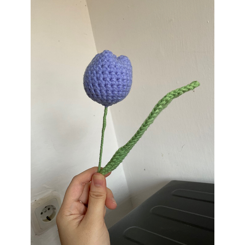 Jual bunga tulip rajut untuk buket (hanya bunga saja) | Shopee Indonesia