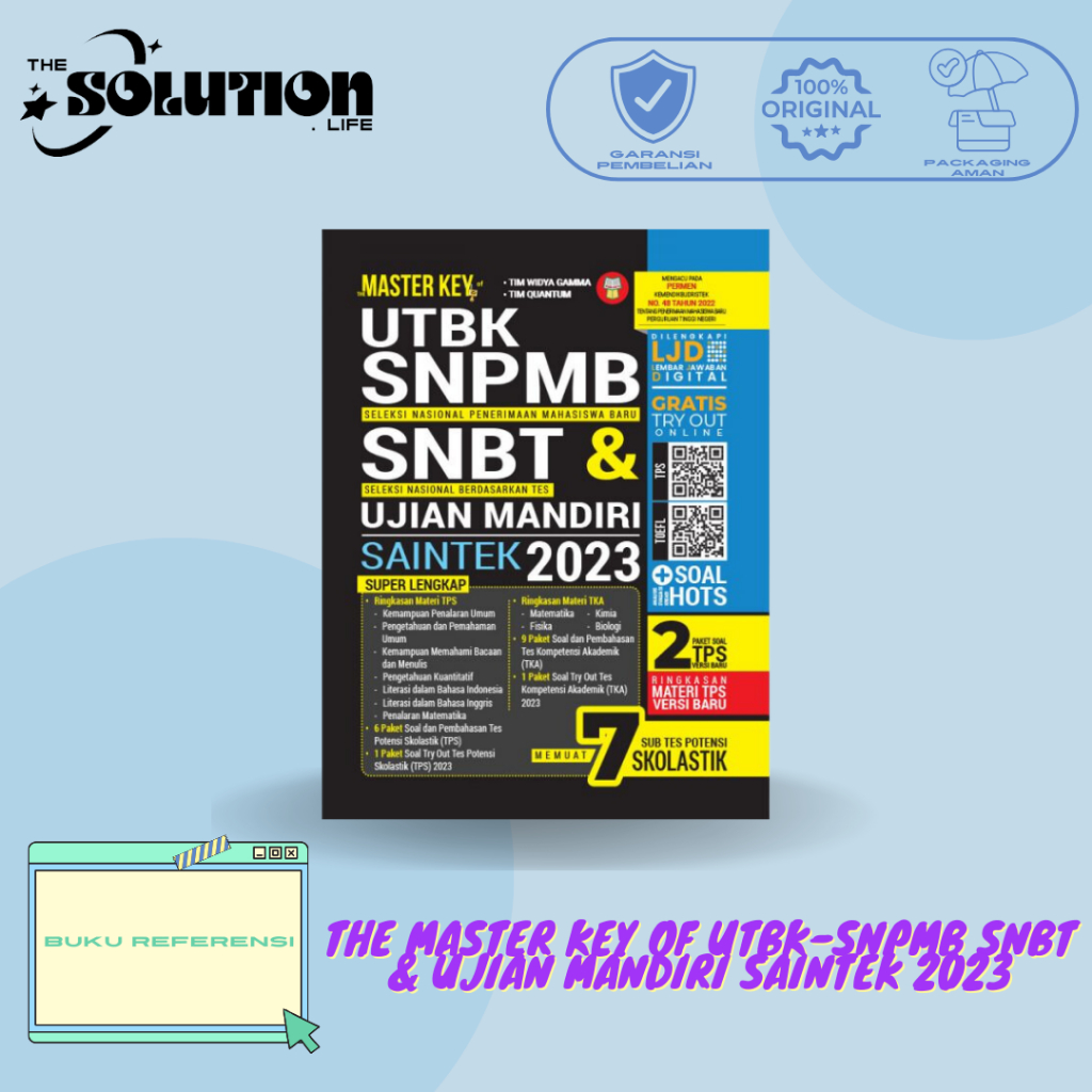 Jual Buku The Master Key Of Utbk Snpmb Snbt And Ujian Mandiri Saintek