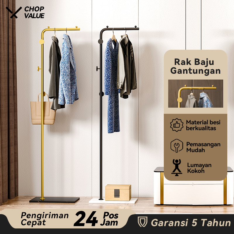 Jual Gantungan baju Aesthetic Tempat gantungan tas topi Multifungsi rak ...