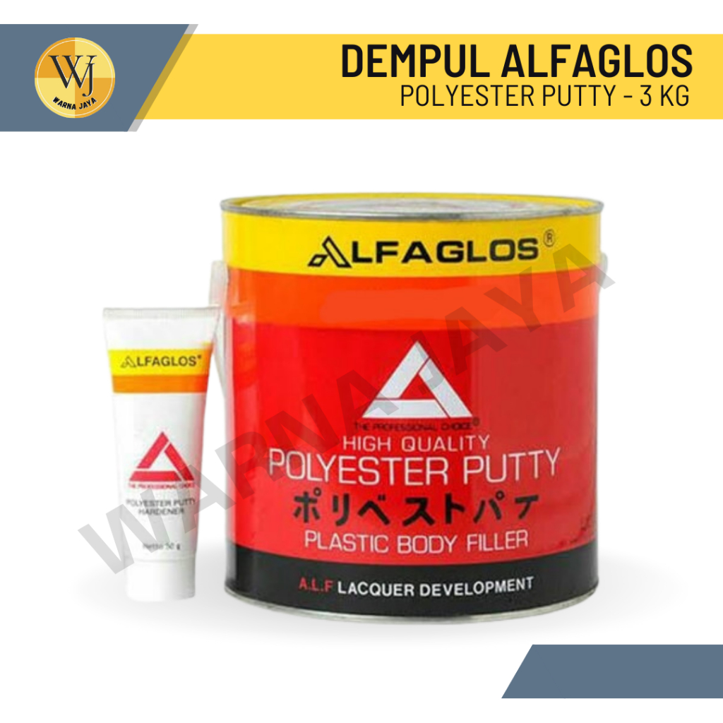 Jual Dempul Alfaglos 3 Kg + Hardener / Polyester Putty / Dempul Mobil ...