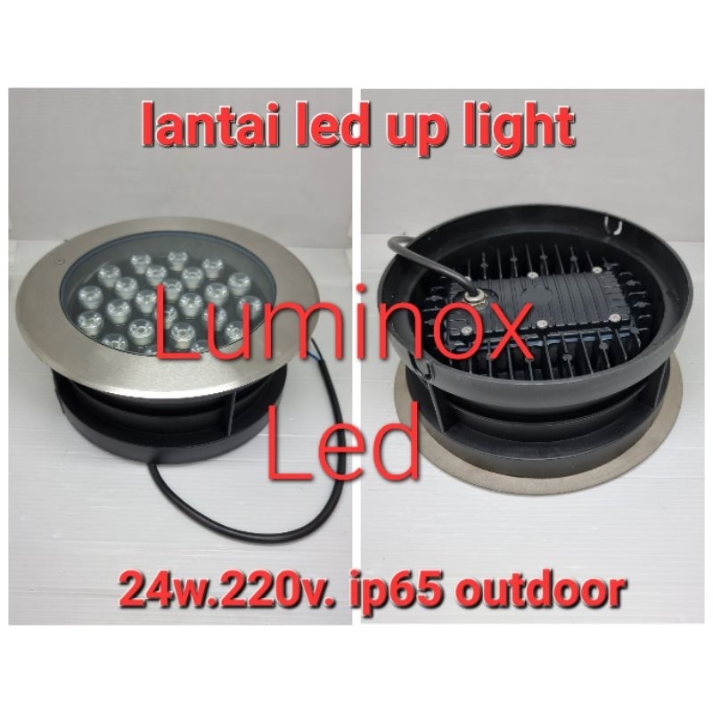 Jual lampu lantai led 24w 24mata 24watt / uplight inground led 24 watt ...