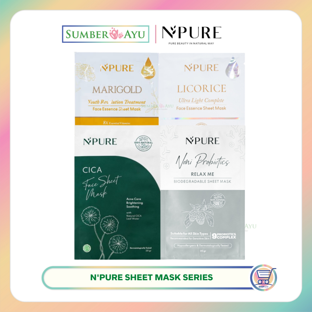 Jual NPURE SHEET MASK SERIES | Shopee Indonesia