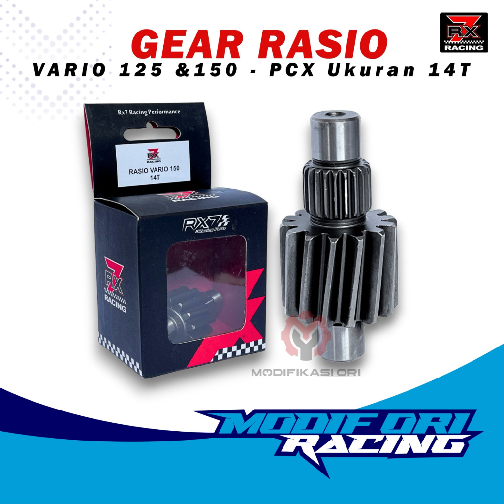 Jual Gear Rasio Honda Vario 125 Vario 150 Pcx Ukuran 14T Rx7 Racing ...