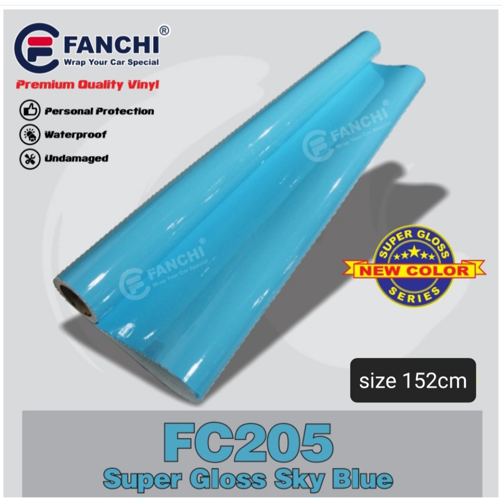 Jual 152cm Sticker Fanchi Super Gloss Glossy SERIES Premium Wrap 152cm ...