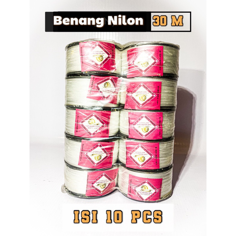 Jual Benang Bangunan | Benang Nilon/Nylon | isi 10 PCS | Shopee Indonesia