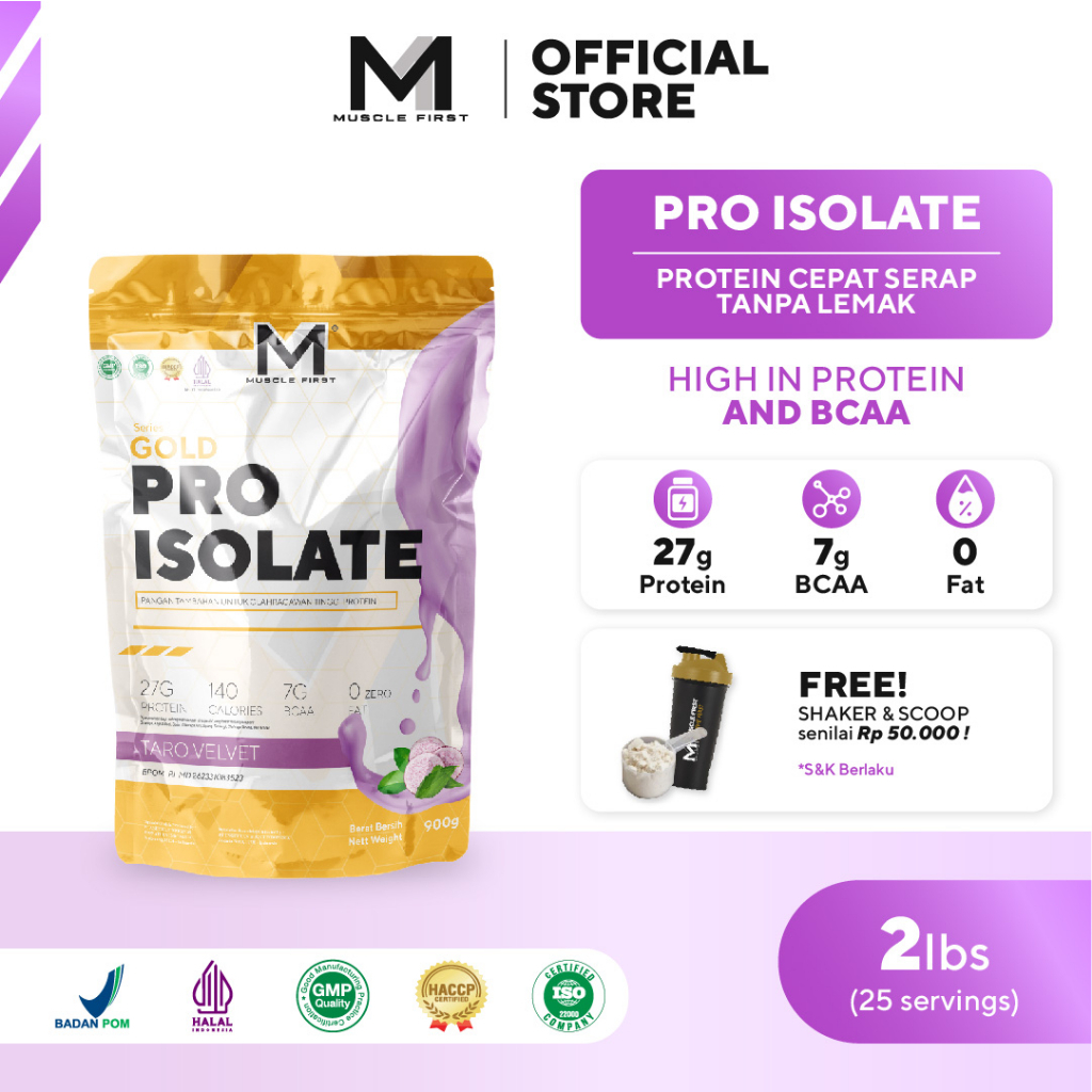 Jual MUSCLE FIRST Pro Isolate 2 lbs 900 Gram Whey Protein Isolate m1 ...
