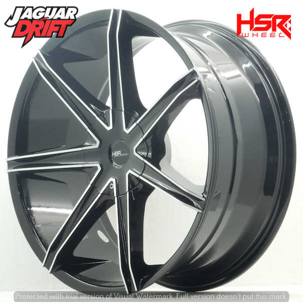 Jual VELG MOBIL HSR RING 22 PPAP BLACK POLISH - VELG MOBIL RACING ...