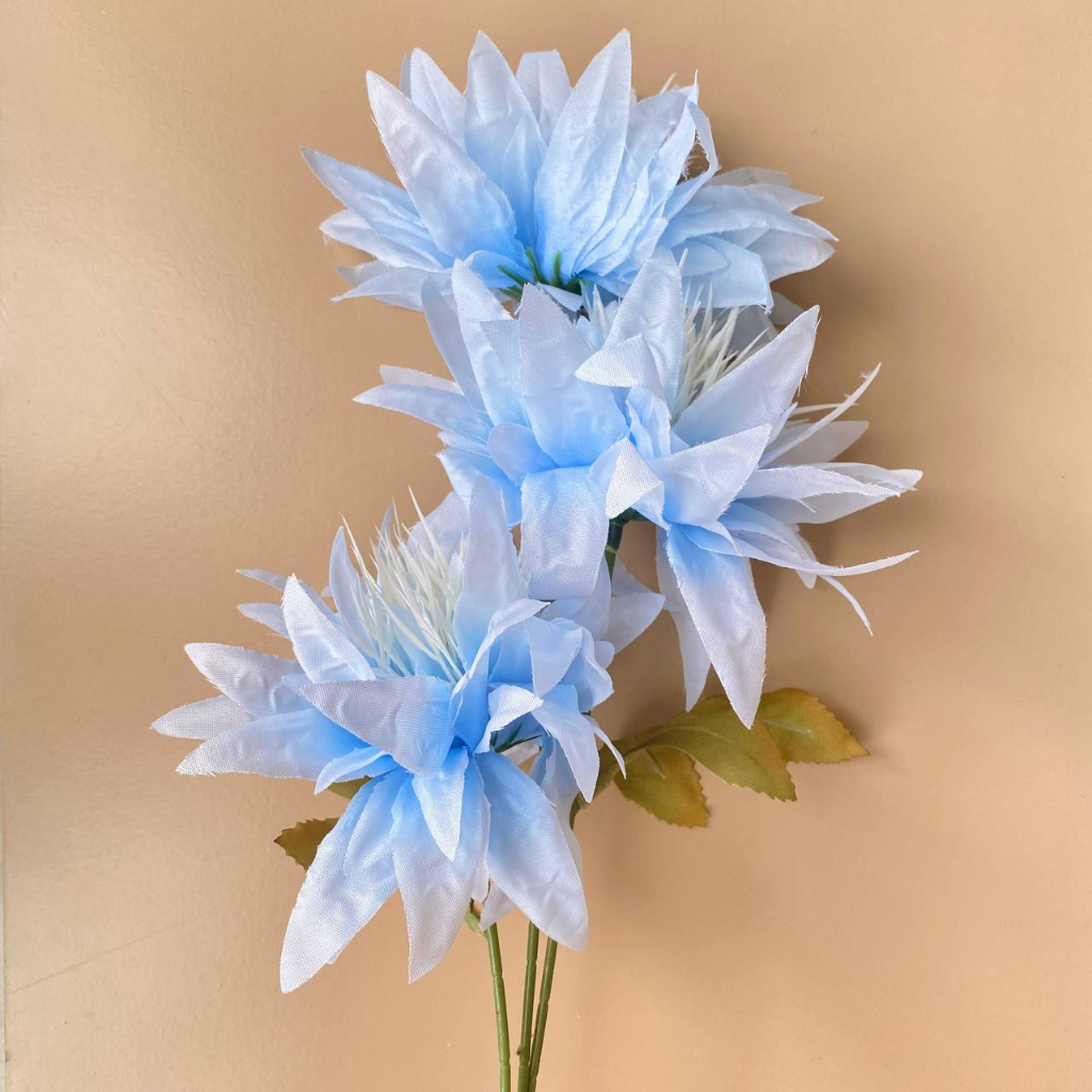 Jual Bunga Anemone Artificial 3 Kuntum - Warna Biru | Shopee Indonesia