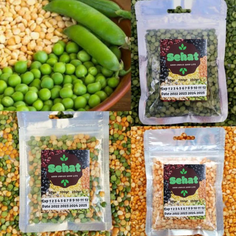 Jual Organik Kacang Polong Belah 100gr MPASI (Kuning / Hijau SPLIT PEAS ...