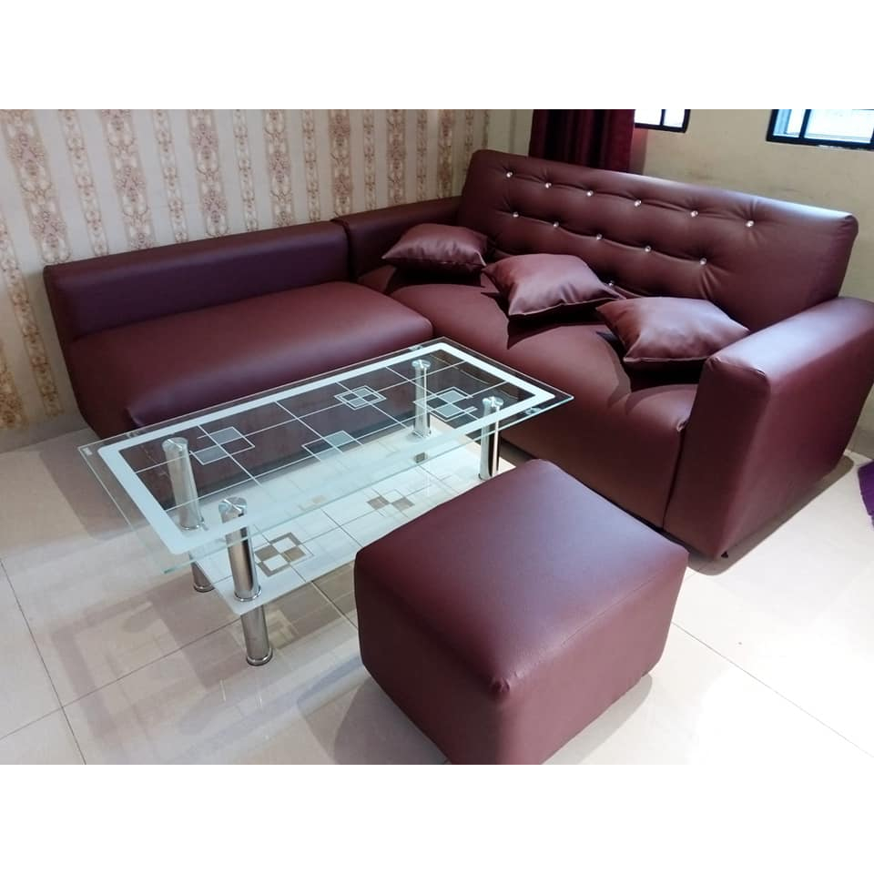 Jual Promo!!! Sofa L sudut - Sofa Minimalis plus Meja - Sofa Empuk ...