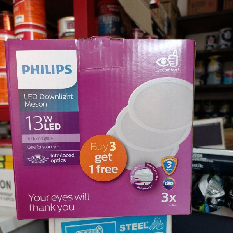 Jual PAKET BUNDLE Downlight Philips LED 13W MESON 59464 D125 PAKET BUNDLING | Shopee Indonesia