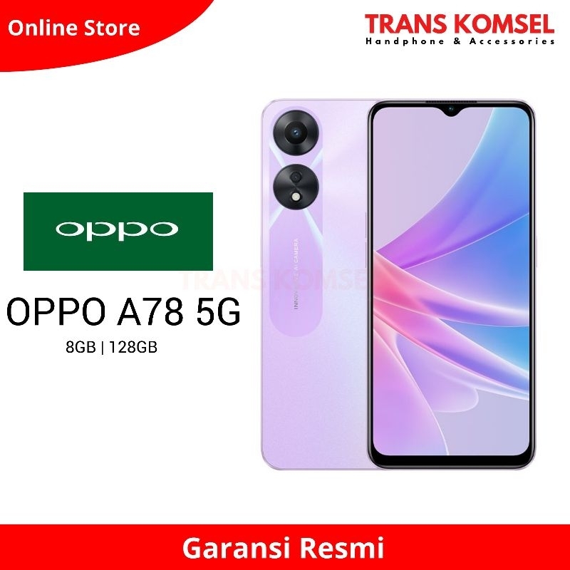 Jual Oppo A78 5G 8GB/128GB (Garansi Resmi Oppo) | Shopee Indonesia
